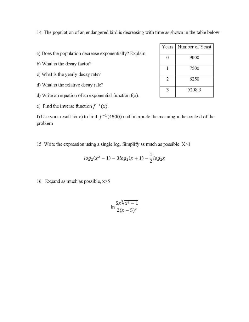 Math 48B - Final Review NOTE: The practice problems | Chegg.com