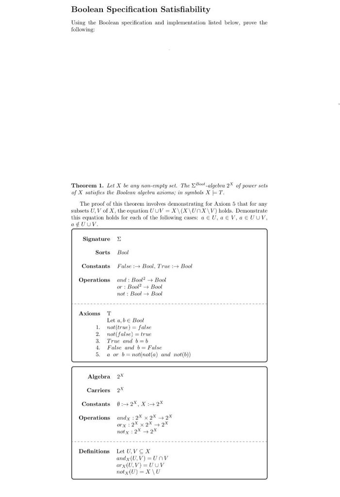 Solved Boolean Specification Satisfiability Using The