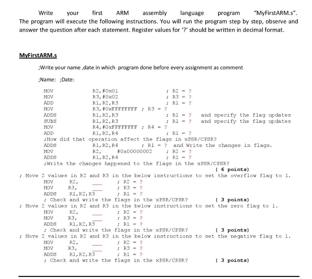 Write Your First Arm Assembly Language Program My 