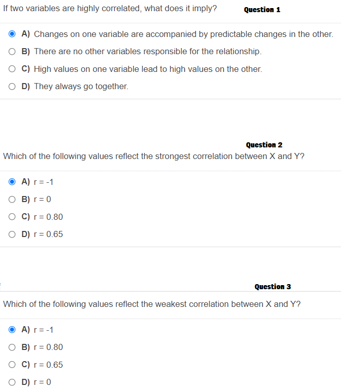 Solved If two variables are highly correlated, what does it | Chegg.com