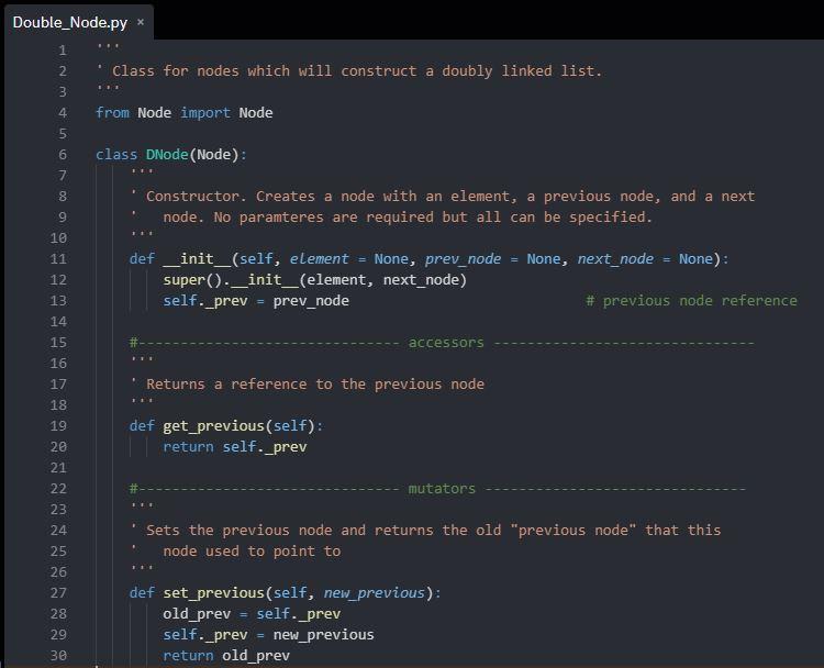 Solved Download the files Node.py, Double_Node.py, and | Chegg.com