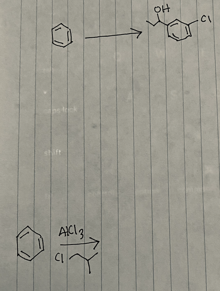 Solved OH су st AlCl3 CL | Chegg.com