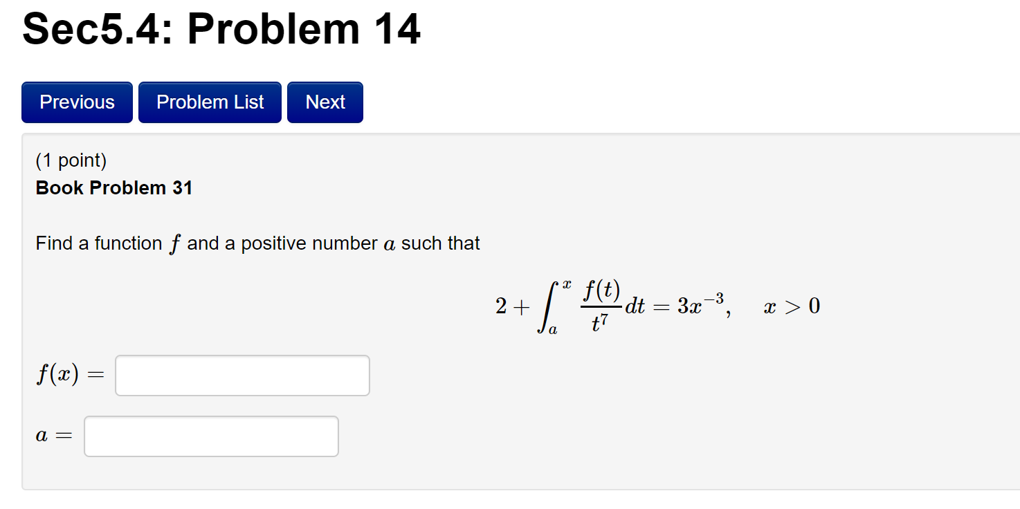 Solved Sec5.4: Problem 14 Previous Problem List Next (1 | Chegg.com