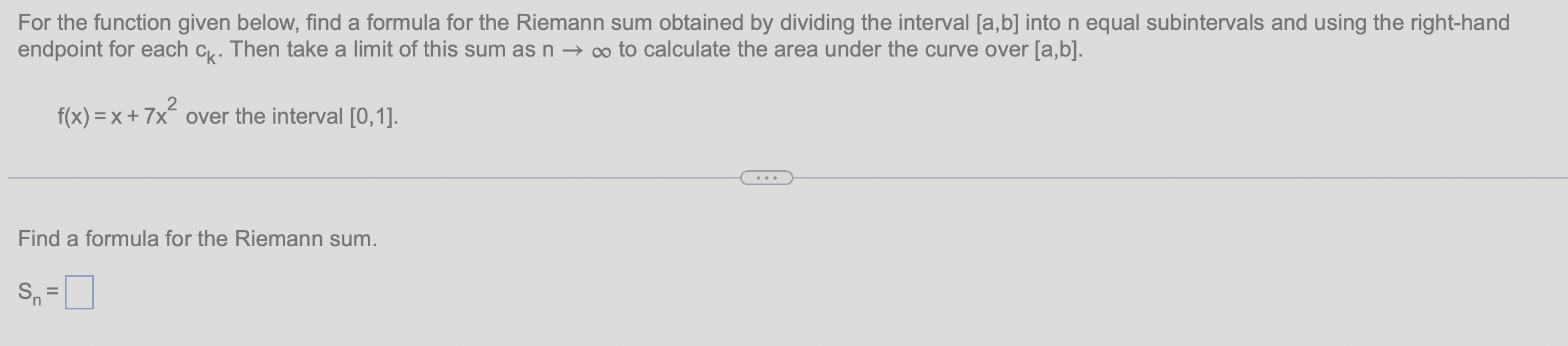 Solved For the function given below, find a formula for | Chegg.com