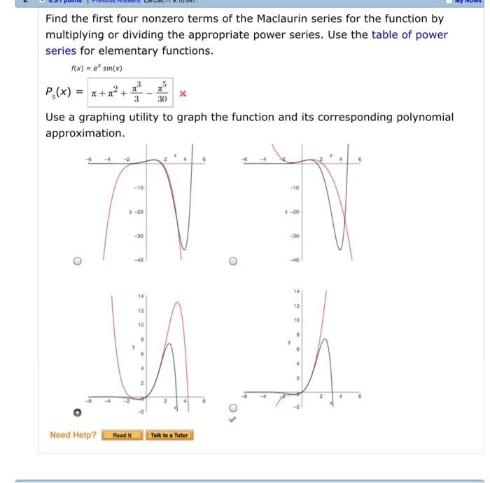Solved Find the first four nonzero terms of the Maclaurin | Chegg.com