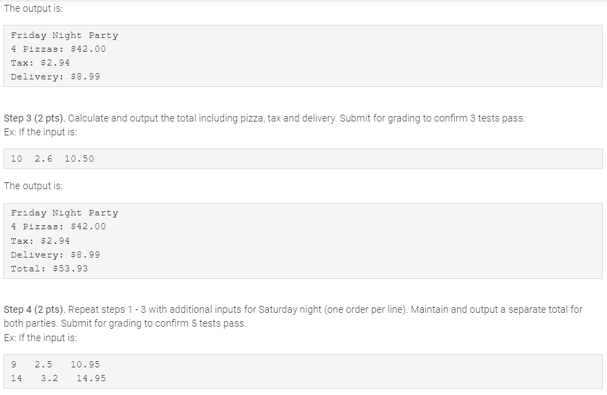 Solved Program Specifications. Write a program to calculate | Chegg.com