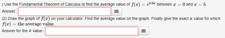 Solved ) Use the Fundamental Theorem of Calculus to find the | Chegg.com