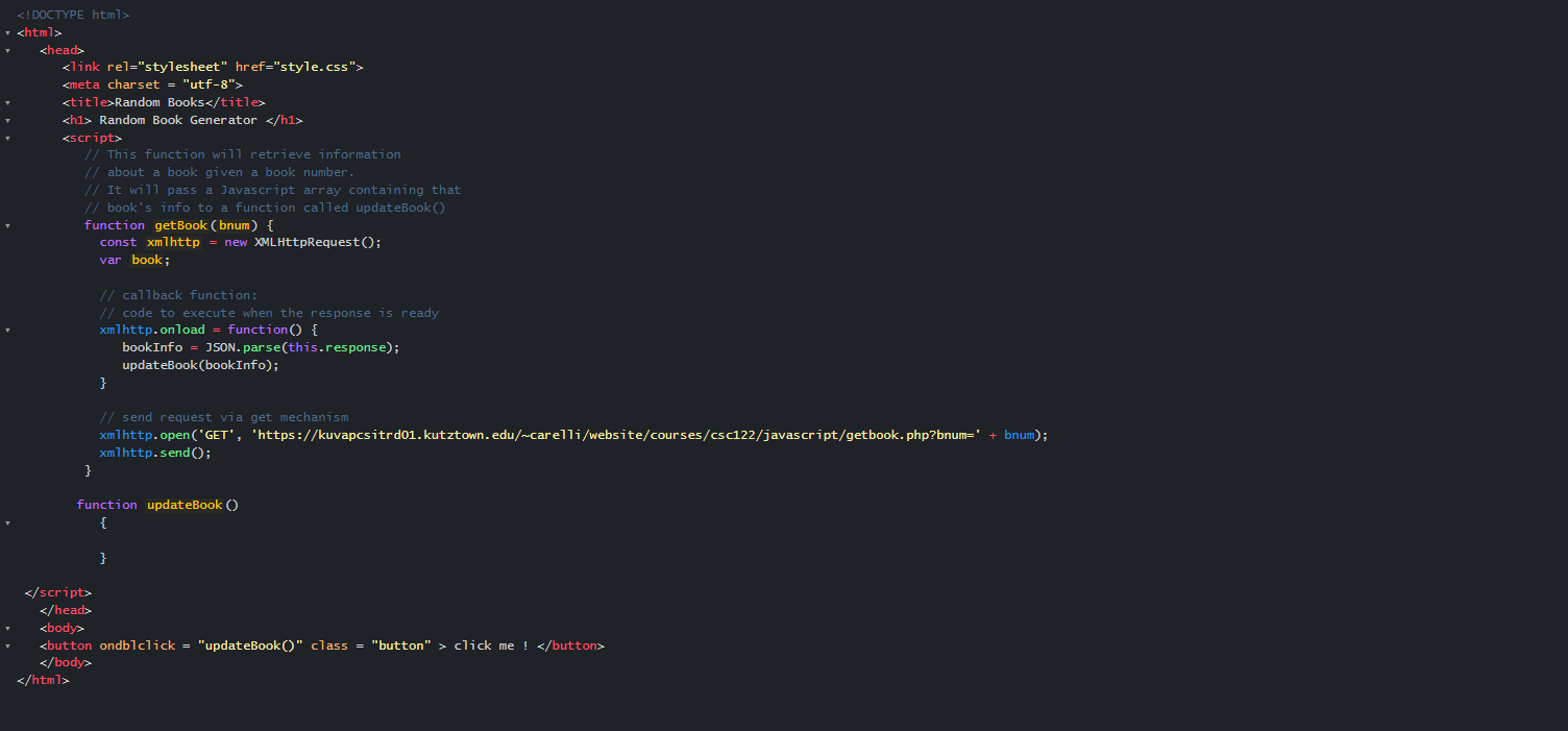 Solved Complete the javascript code by finishing the | Chegg.com