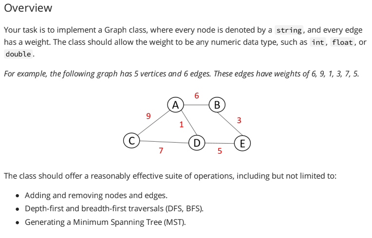 Solved main.cpp #include "graph.hpp" int main() { Graph | Chegg.com
