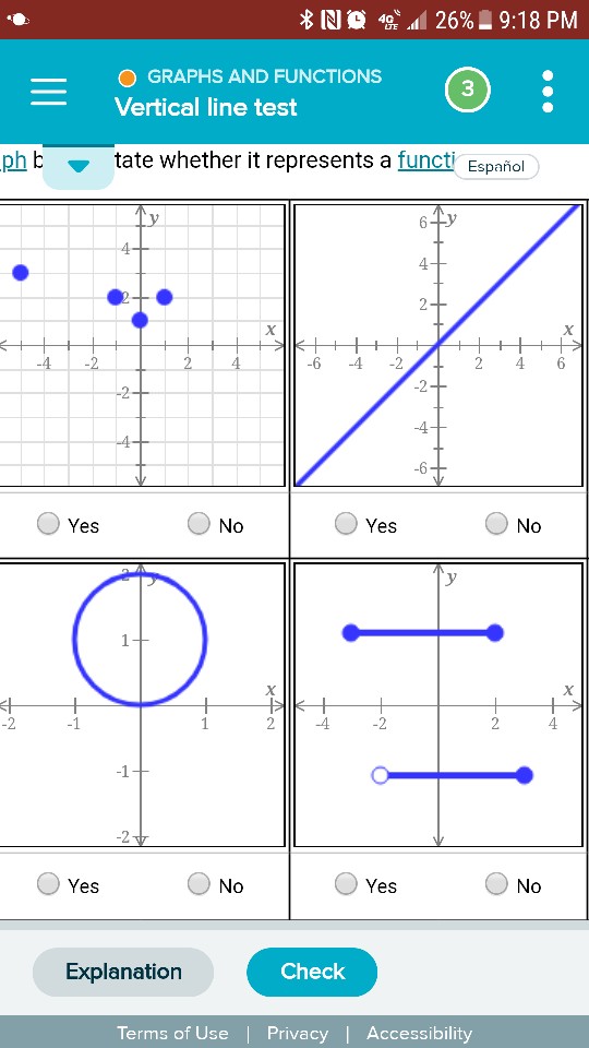 Solved RIO 49e .di 26%-9:18 PM O GRAPHS AND FUNCTIONS | Chegg.com