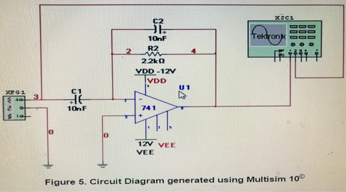 Solved onnect the circuit shown in Figure 4 XSC1 ekronK Op | Chegg.com