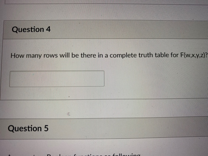 Solved Question 4 How many rows will be there in a complete | Chegg.com