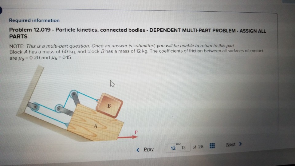 Solved Required information Problem 12.019-Particle | Chegg.com