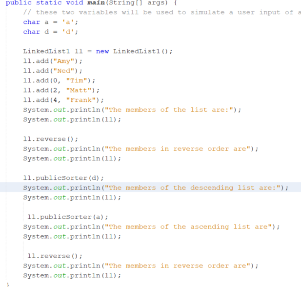 Solved class LinkedList1 { private class Node { | Chegg.com