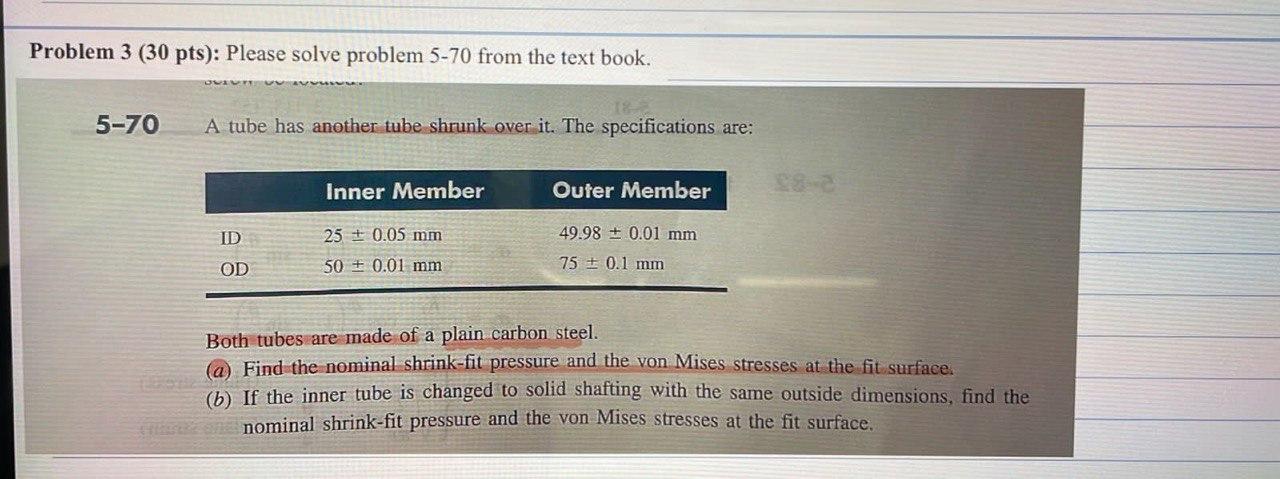 Solved Problem 3(30pts) : Please solve problem 5−70 from the | Chegg.com
