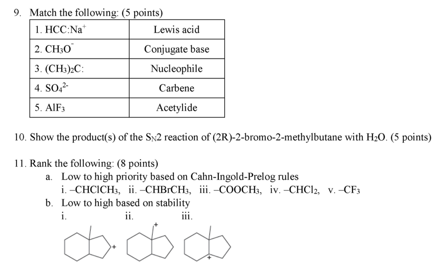 Solved 9. Match the following: (5 points) 1. HCC:Nat Lewis | Chegg.com