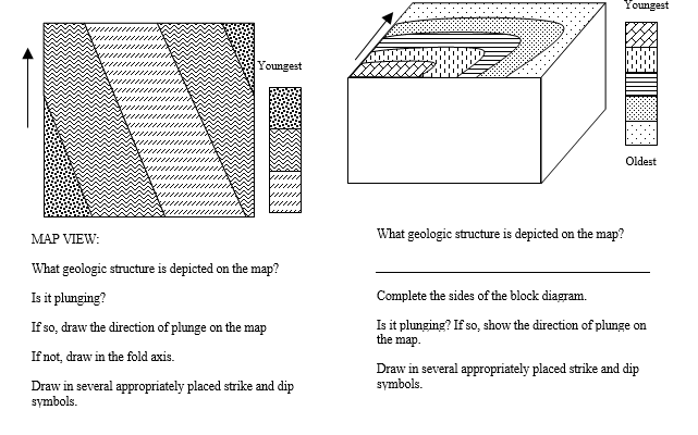 Solved Youngest Youngest Oldest MAP VIEW: What geologic | Chegg.com