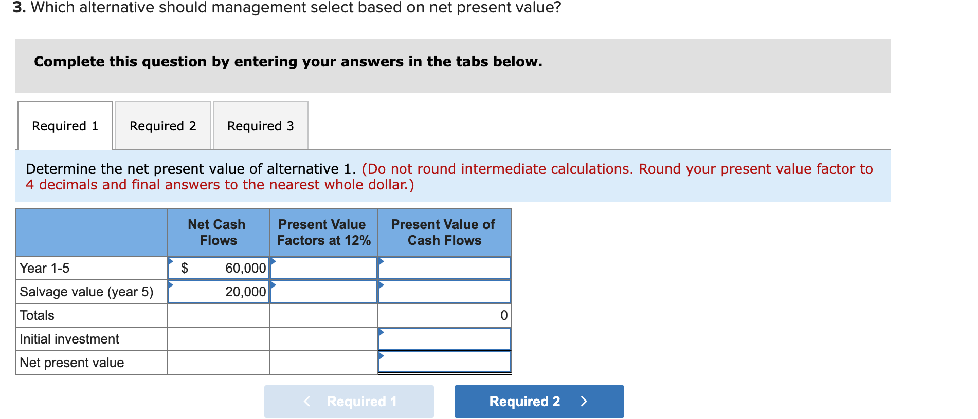 Solved Problem 24-6A (Algo) Net present value of alternate | Chegg.com
