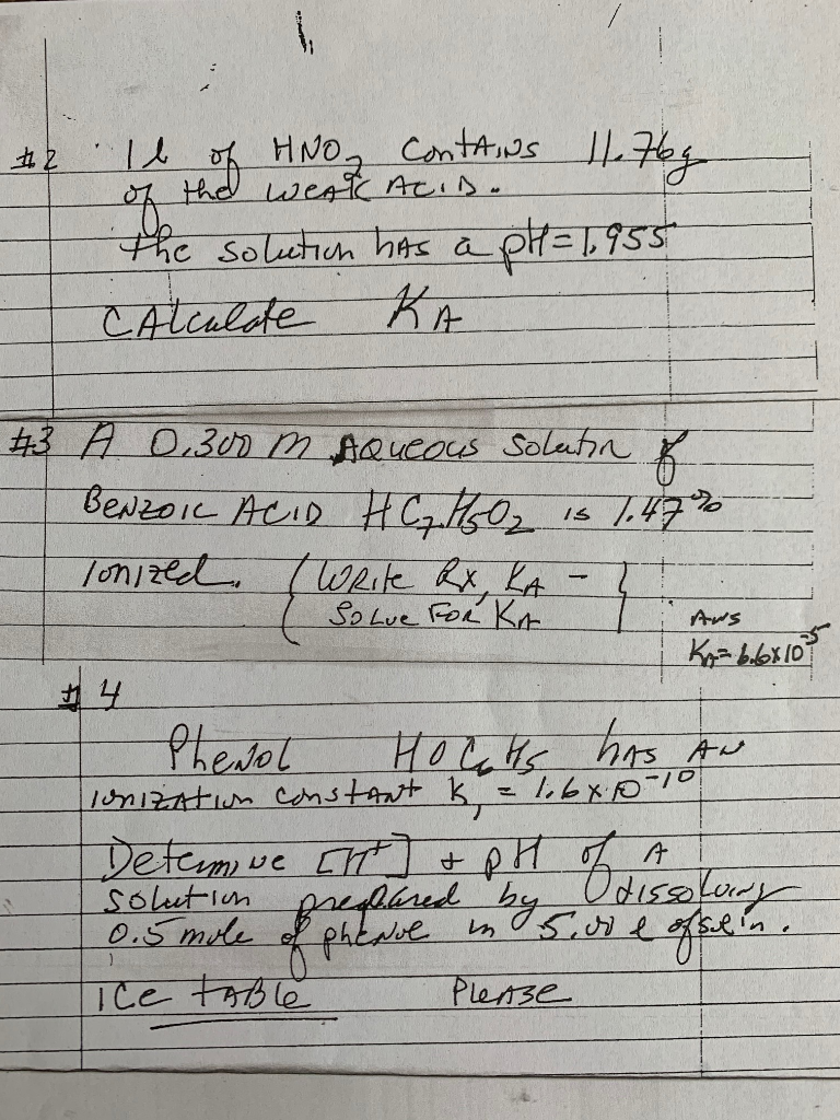 of Hclo2 1.369 Esten to make 100 me of PH of solution | Chegg.com