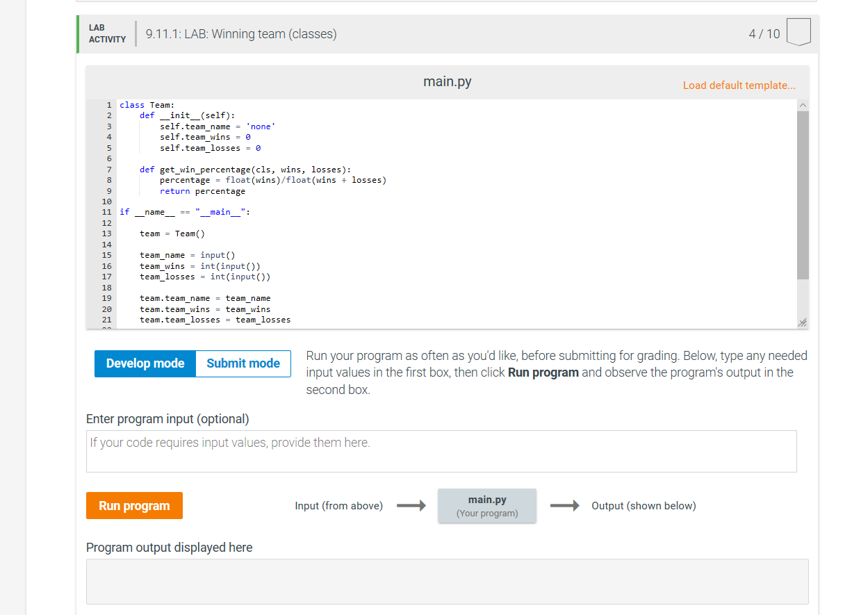 Solved Python Zylab 9 11 Description Complete The Team C