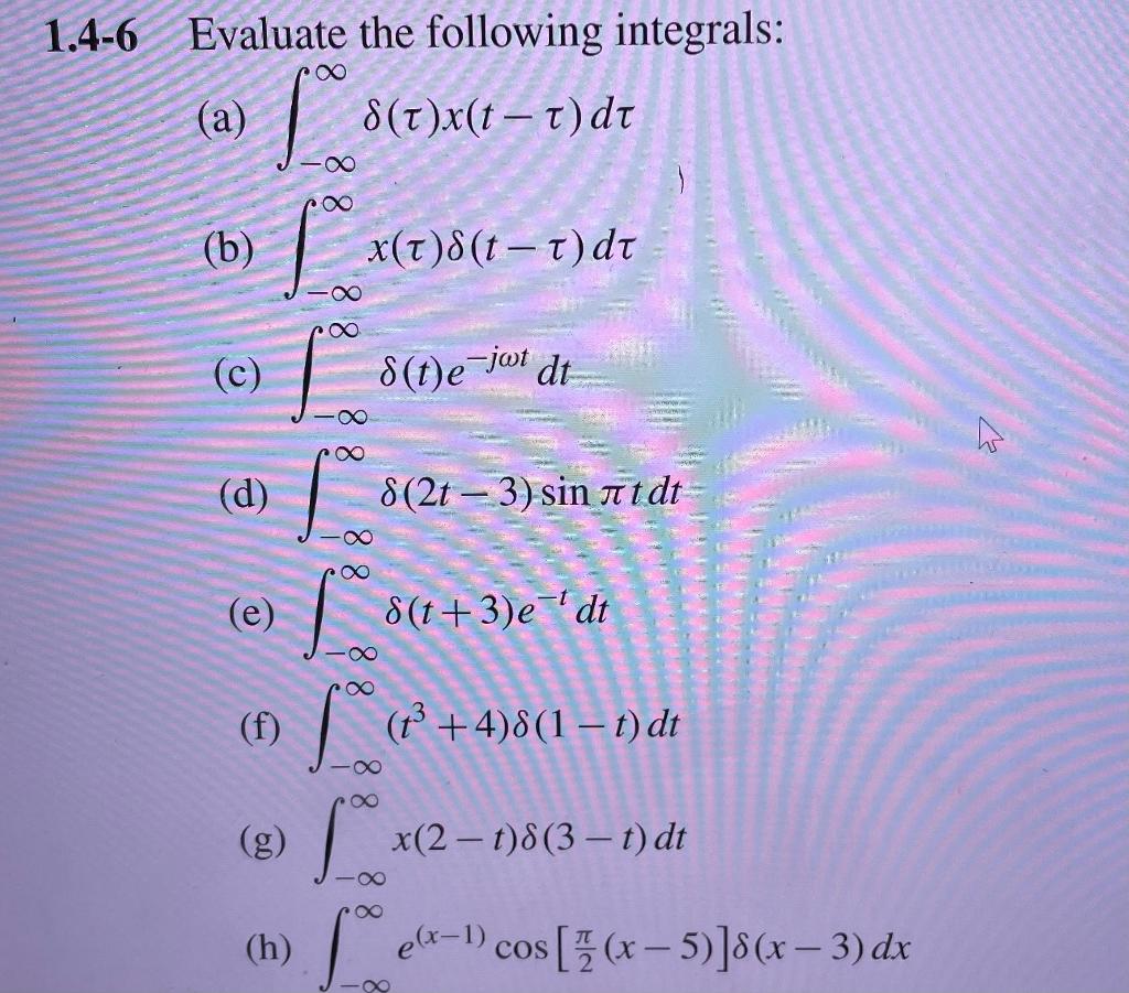 Solved Evaluate the following integrals: (a) | Chegg.com