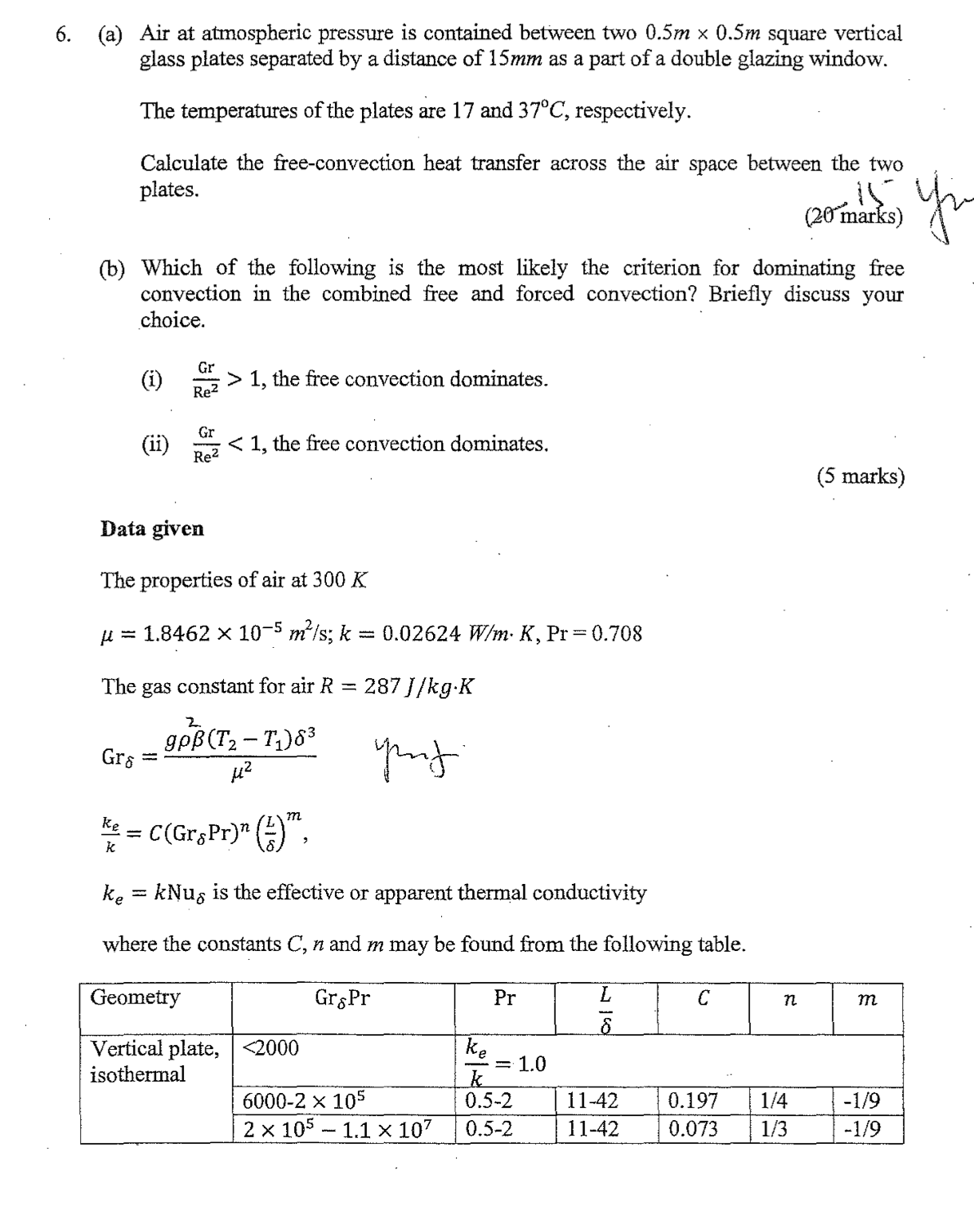 6. (a) Air at atmospheric pressure is contained | Chegg.com