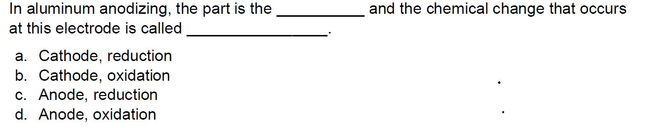 Solved and the chemical change that occurs In aluminum | Chegg.com