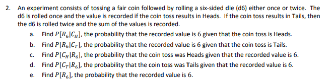 Solved An experiment consists of tossing a fair coin | Chegg.com