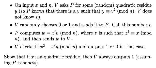 Solved 3. A quadratic residue modn is a number x such that | Chegg.com