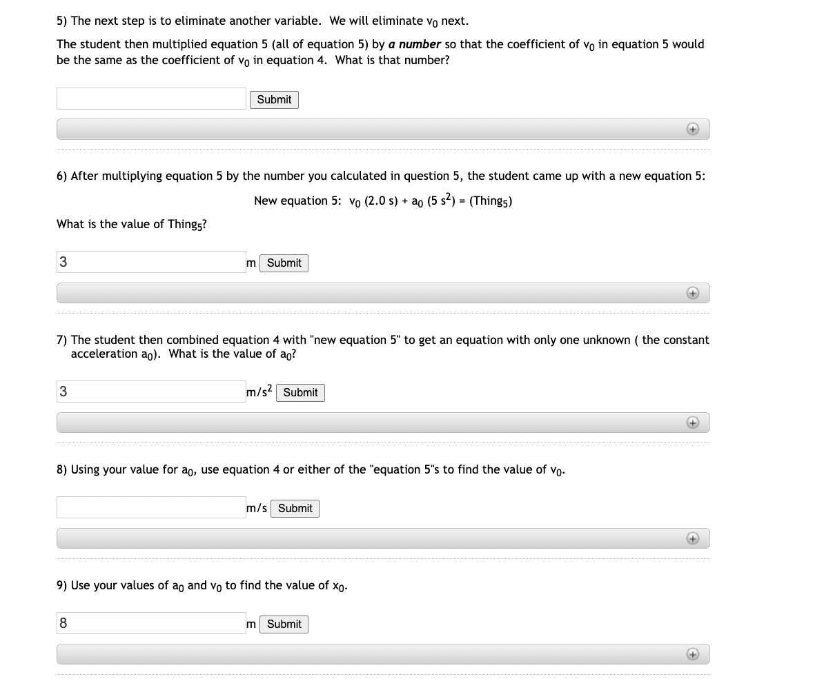 Solved A student made measurements of an object moving in | Chegg.com