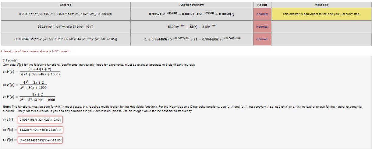 Solved Entered Answer Preview Result Message | Chegg.com