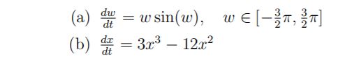 Solved Sketch the phase lines for the given differential | Chegg.com