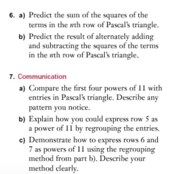 Solved show steps as well for all (data management grade 12) | Chegg.com