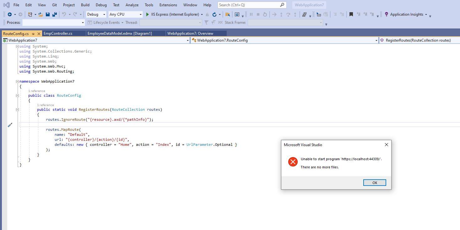 Solved VS 2019 When I execute my file, it prints an ASP | Chegg.com