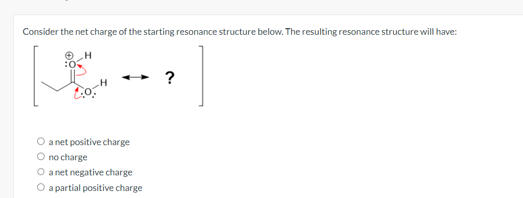 Solved Consider the net charge of the starting resonance | Chegg.com