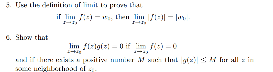 Solved 5. Use the definition of limit to prove that if lim | Chegg.com