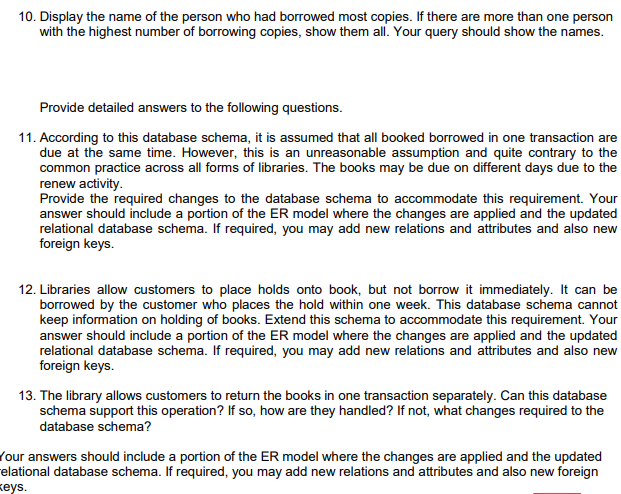 Solved LibraryDB is a database system that keeps track of | Chegg.com