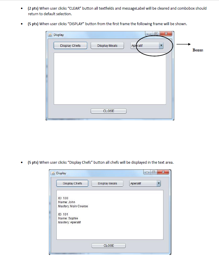 Solved JAVA GUI- OOP Your code structure will be suitable | Chegg.com