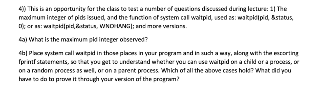 Solved Problem 3: (10 pts) Suppose you run the following | Chegg.com