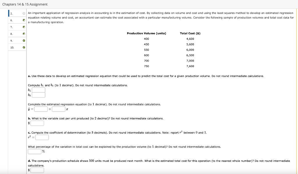 Solved Chapters 14 & 15 Assignment o An important | Chegg.com