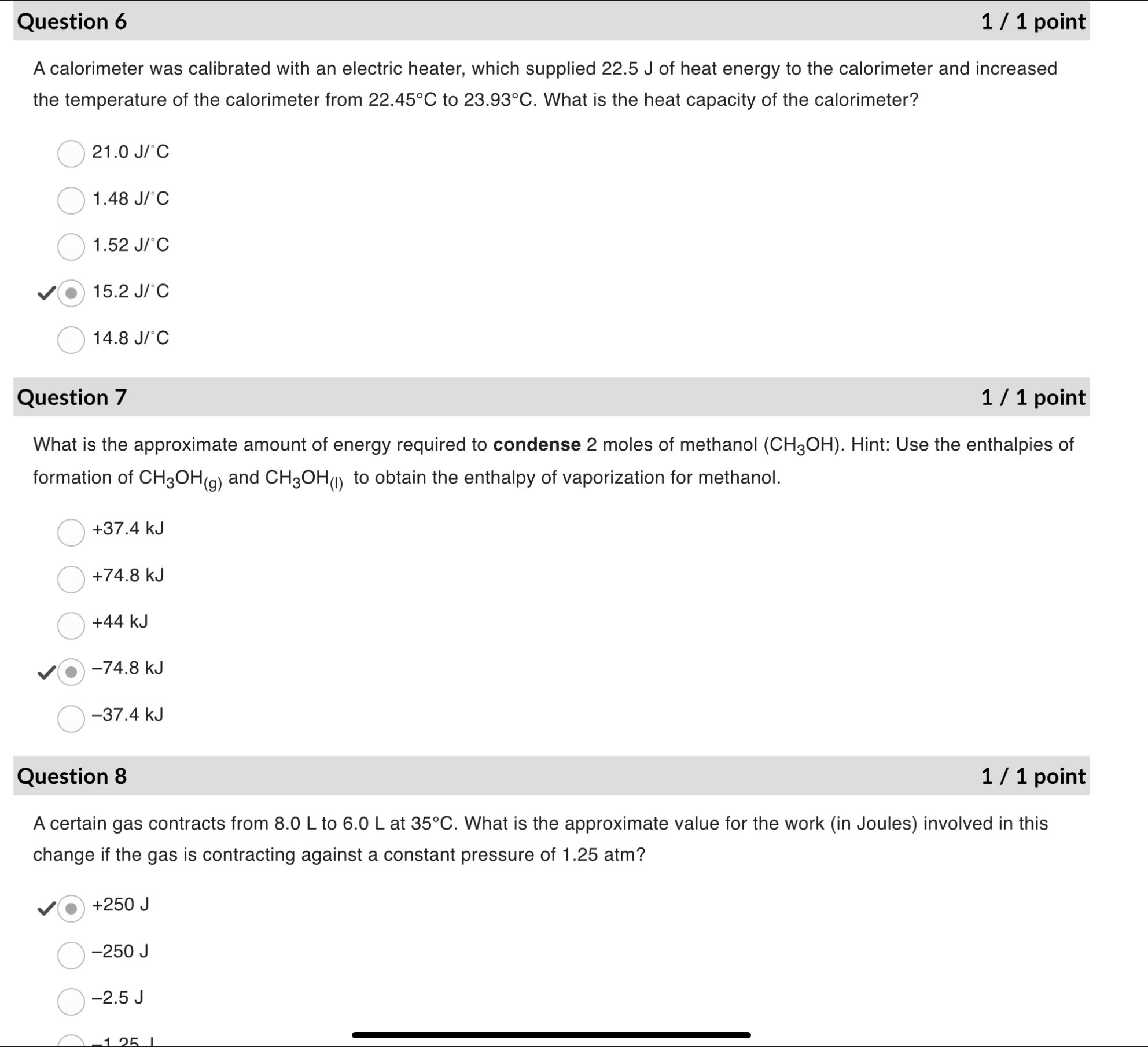 Solved Question 7What is the approximate amount of energy | Chegg.com