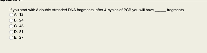 Solved If you start with 3 double-stranded DNA fragments, | Chegg.com