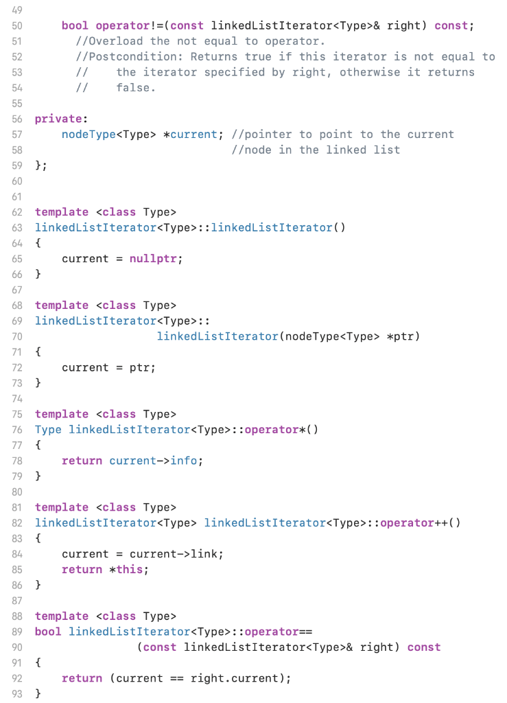 Solved Extend the class linked ListType by adding the | Chegg.com