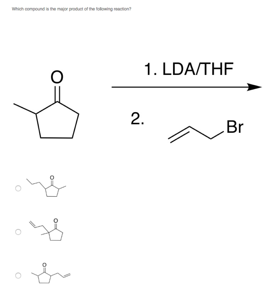 Solved Which compound is the major product of the following | Chegg.com