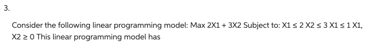 Solved Options: A. Infeasible Solution B. Redundant | Chegg.com