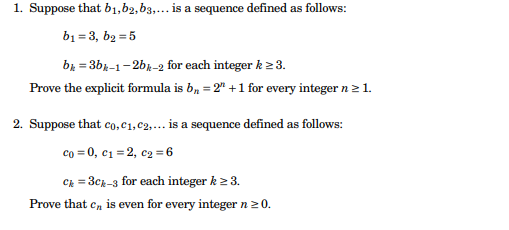Solved 1. Suppose that b1,b2,63,... is a sequence defined as | Chegg.com