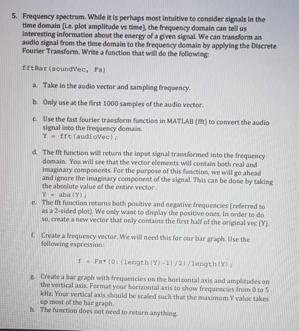 Solved Frequency spectrum. While it is perhaps most | Chegg.com