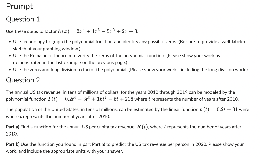 Solved Use these steps to factor h(x)=2x4+4x3−5x2+2x−3. - | Chegg.com