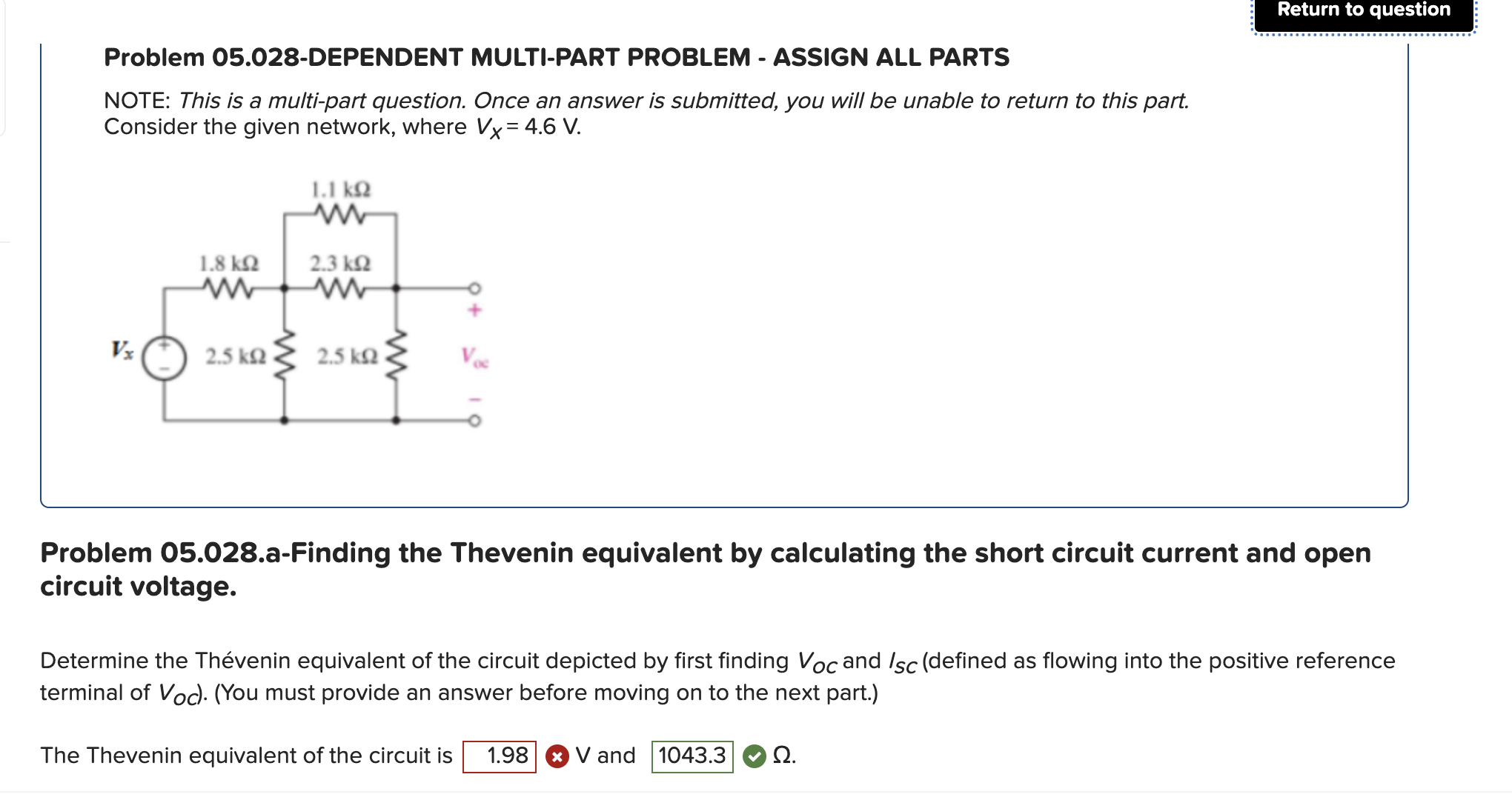 Solved Problem 05.028-DEPENDENT MULTI-PART PROBLEM - ﻿ASSIGN | Chegg.com