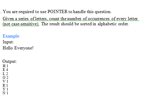 Solved You are required to use POINTER to handle this | Chegg.com